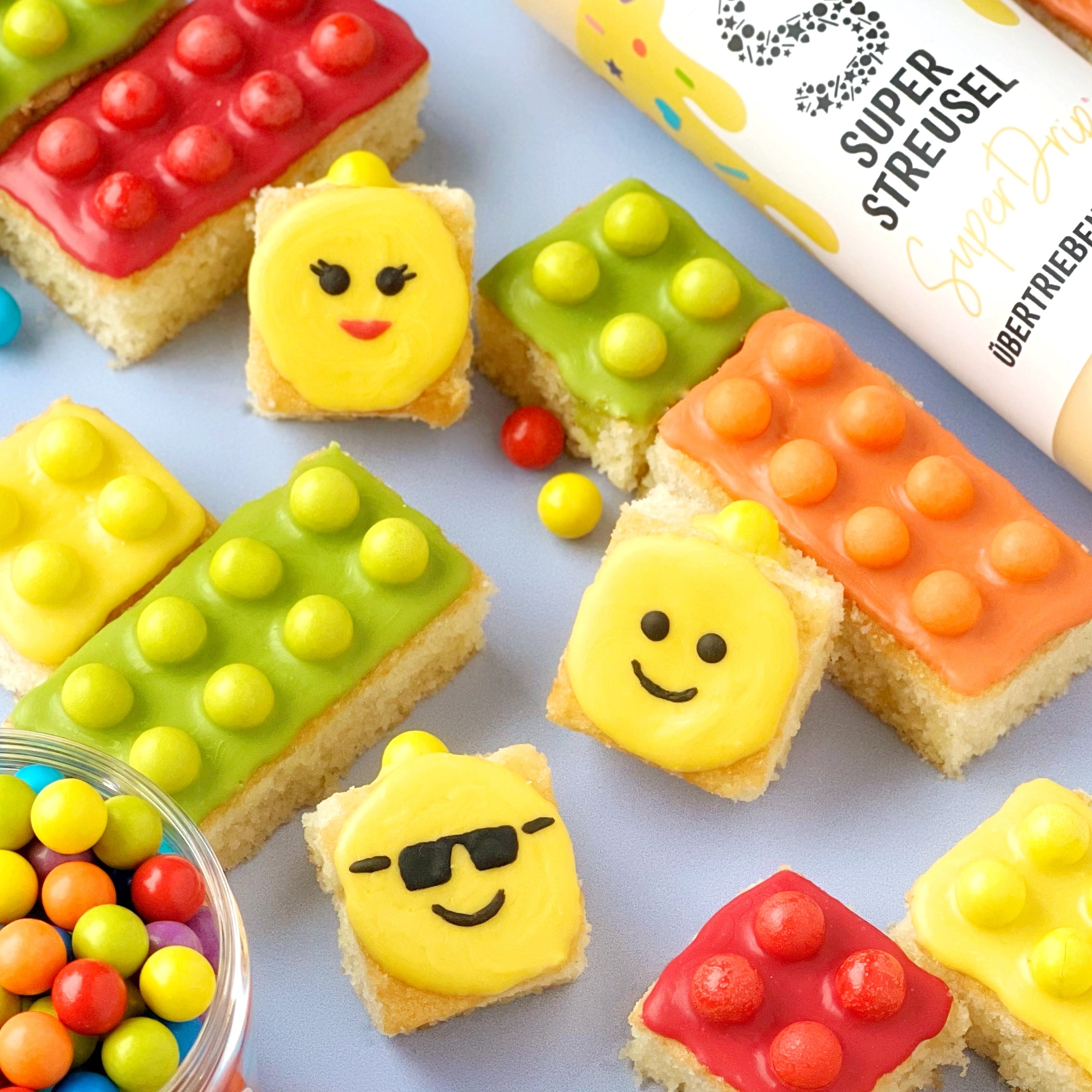 LegoKuchenBites - LegoKuchen - Kindergeburtstag – Super Streusel